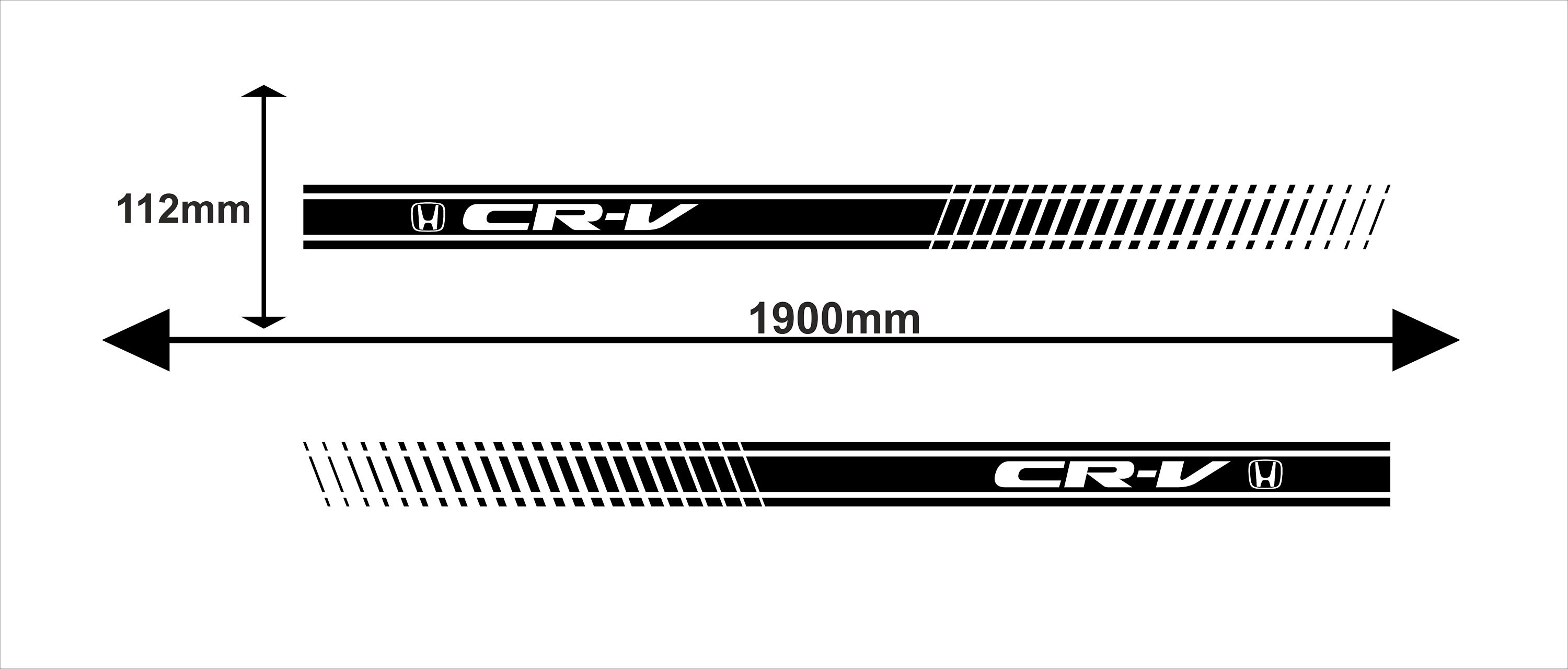 Honda Cr V 2pcs Side Stripe Body Decal Vinyl Graphics Etsy