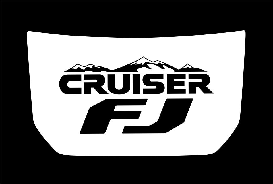 Toyota FJ CRUISER - 1piece Hood Stripe Hood Decal Graphics Vinyl ...