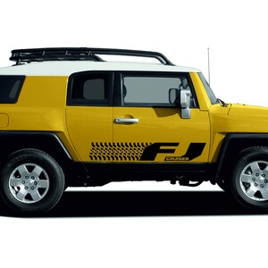Toyota FJ Cruiser- 2pcs Side Stripe Body Decal Vinyl Graphics Sticker ...