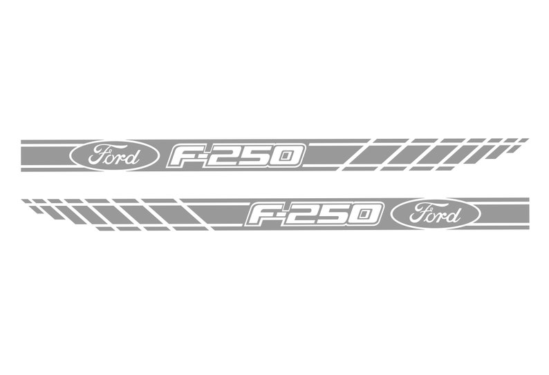 FORD F250 - 2pcs Side Stripe Body Decal Vinyl Graphics Sticker Logo ...