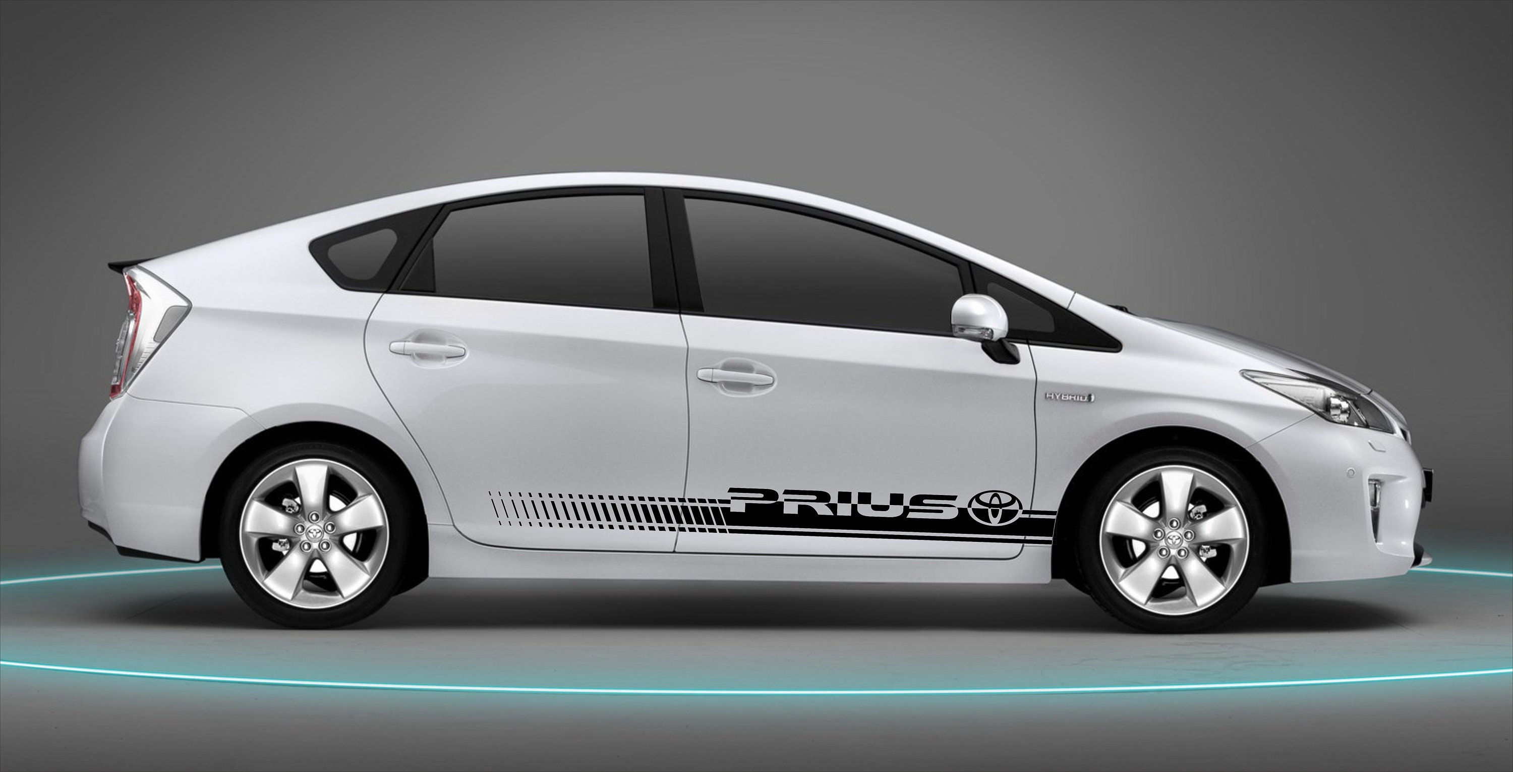 Toyota PRIUS 2pcs Side Stripe Body Decal Vinyl Graphics Sticker Logo ...