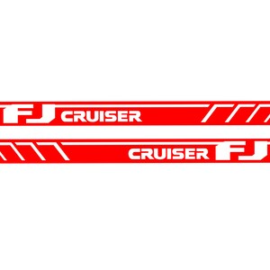 Toyota FJ Cruiser- 2pcs Side Stripe Body Decal Vinyl Graphics Sticker ...