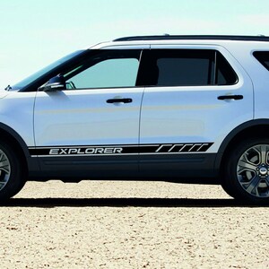 Ford Explorer - 2pcs Side Stripe Body Decal Vinyl Graphics Sticker Logo ...