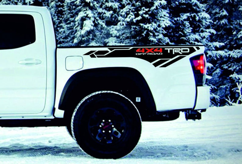 Toyota Tacoma Tundra 2pcs Side Stripe Body Decal Vinyl Graphics