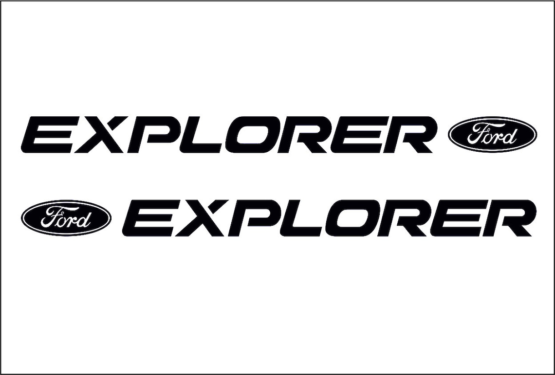 Ford Explorer - 2pcs Side Stripe Body Decal Vinyl Graphics Sticker Logo ...