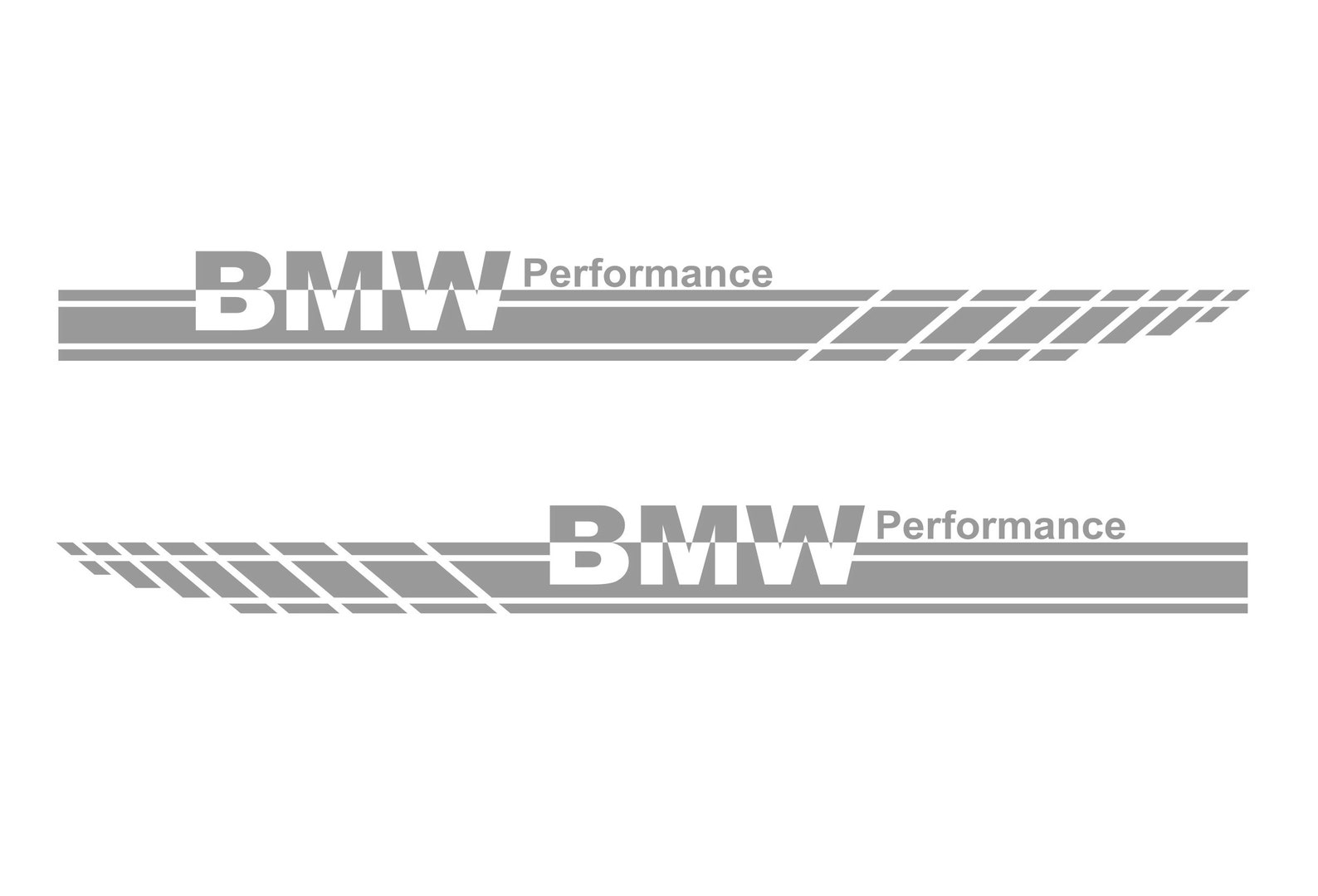 BMW Performance - 2pcs Side Stripes Body Decal Vinyl Graphics Sticker ...
