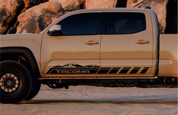 Toyota Tacoma 2pcs Side Stripes Body Decals Vinyl Racing Etsy