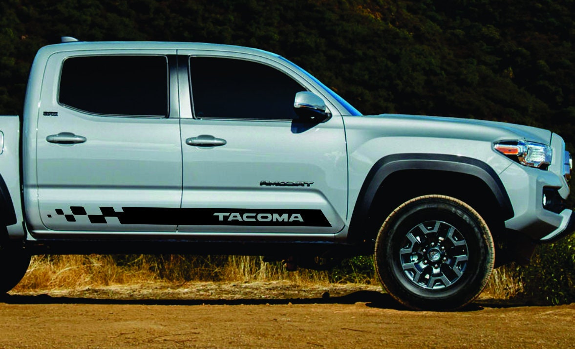 Toyota Tacoma 2pcs Side Stripes Body Decals Vinyl Racing Etsy