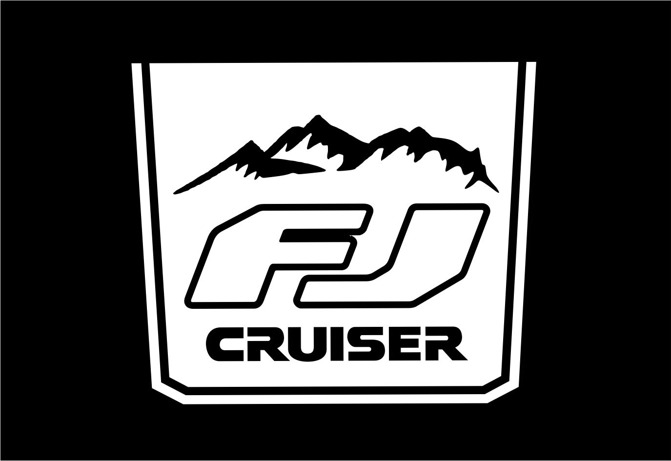 Toyota FJ CRUISER - 1pcs Hood Stripe Hood Decal Graphics Vinyl Sticker ...