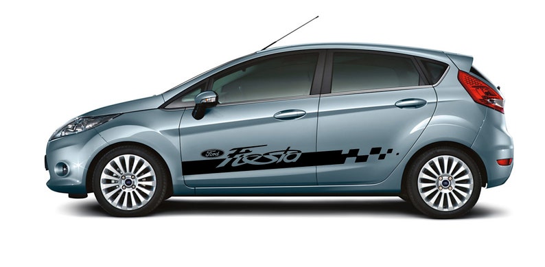 Ford Fiesta - 2pcs Side Stripes Body Decals Vinyl Graphics Sticker Logo ...