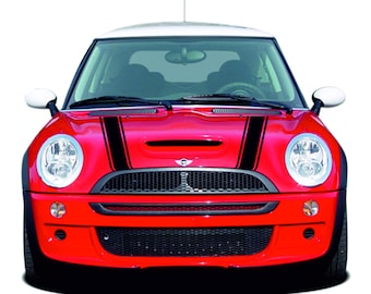 Mini Cooper Hood Decal - Etsy