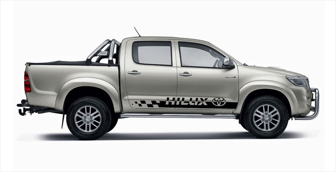 Toyota Hilux - 2pcs Side Stripe Body Decal Vinyl Graphics Sticker Logo ...