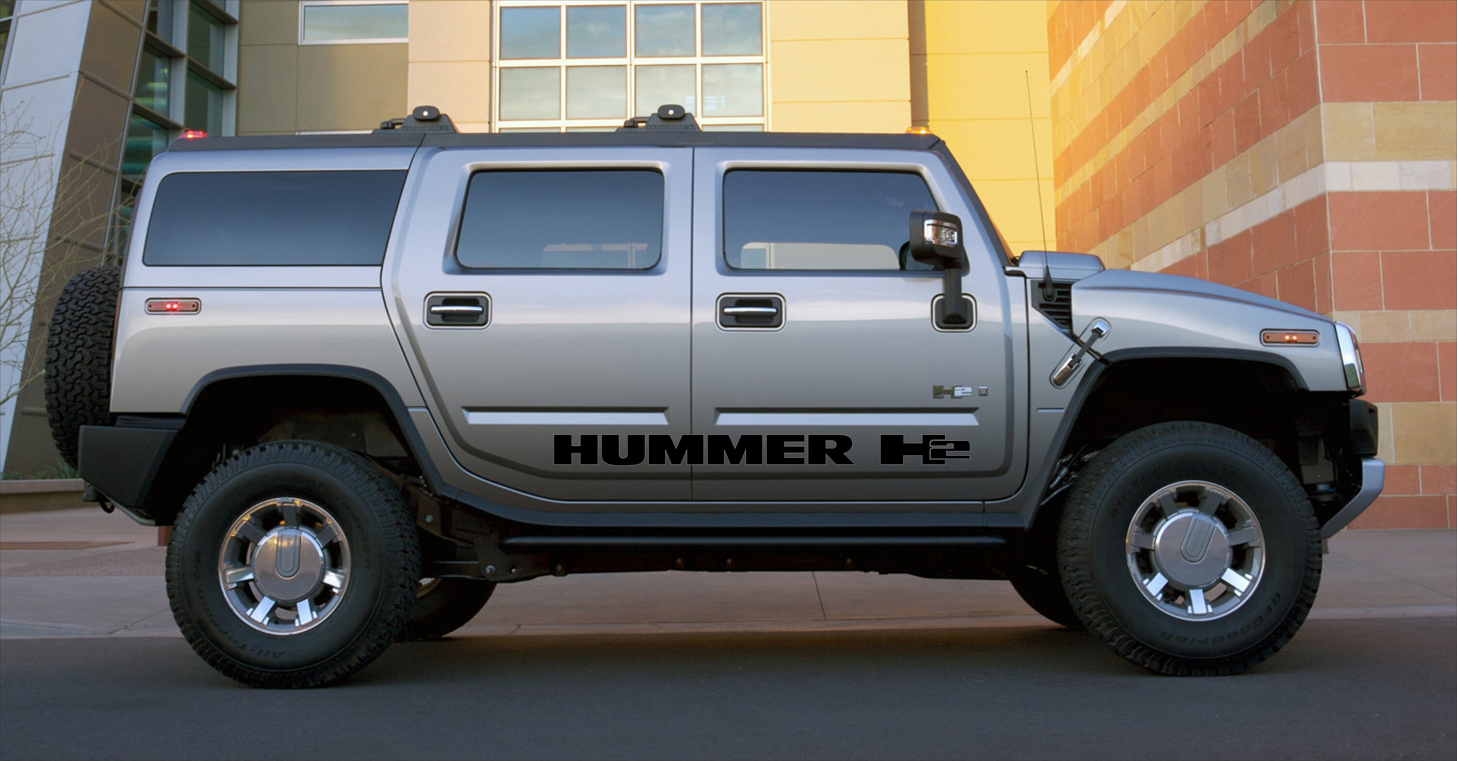 Hummer H2 Billet Chrome Decal