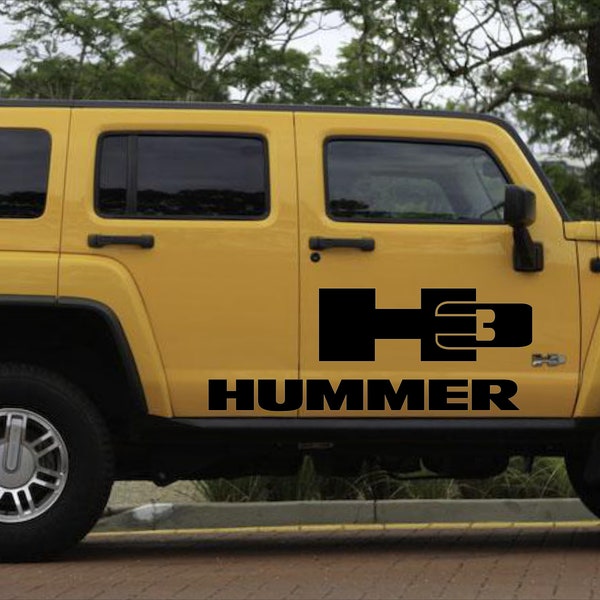 Hummer H3 Decal - Etsy