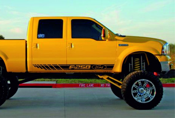 FORD F250 2pcs Side Stripe Body Decal Vinyl Graphics Sticker - Etsy