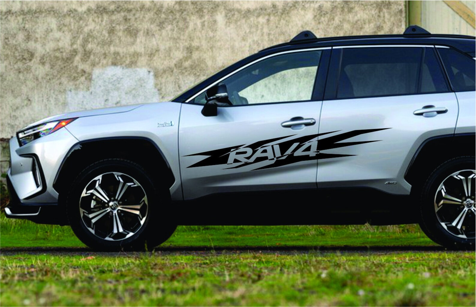 Toyota Rav4 - 2pcs Side Stripes Body Decals Vinyl Racing Graphics ...