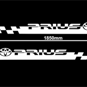 Toyota PRIUS - 2pcs Side Stripe Body Decal Vinyl Graphics Sticker Logo ...