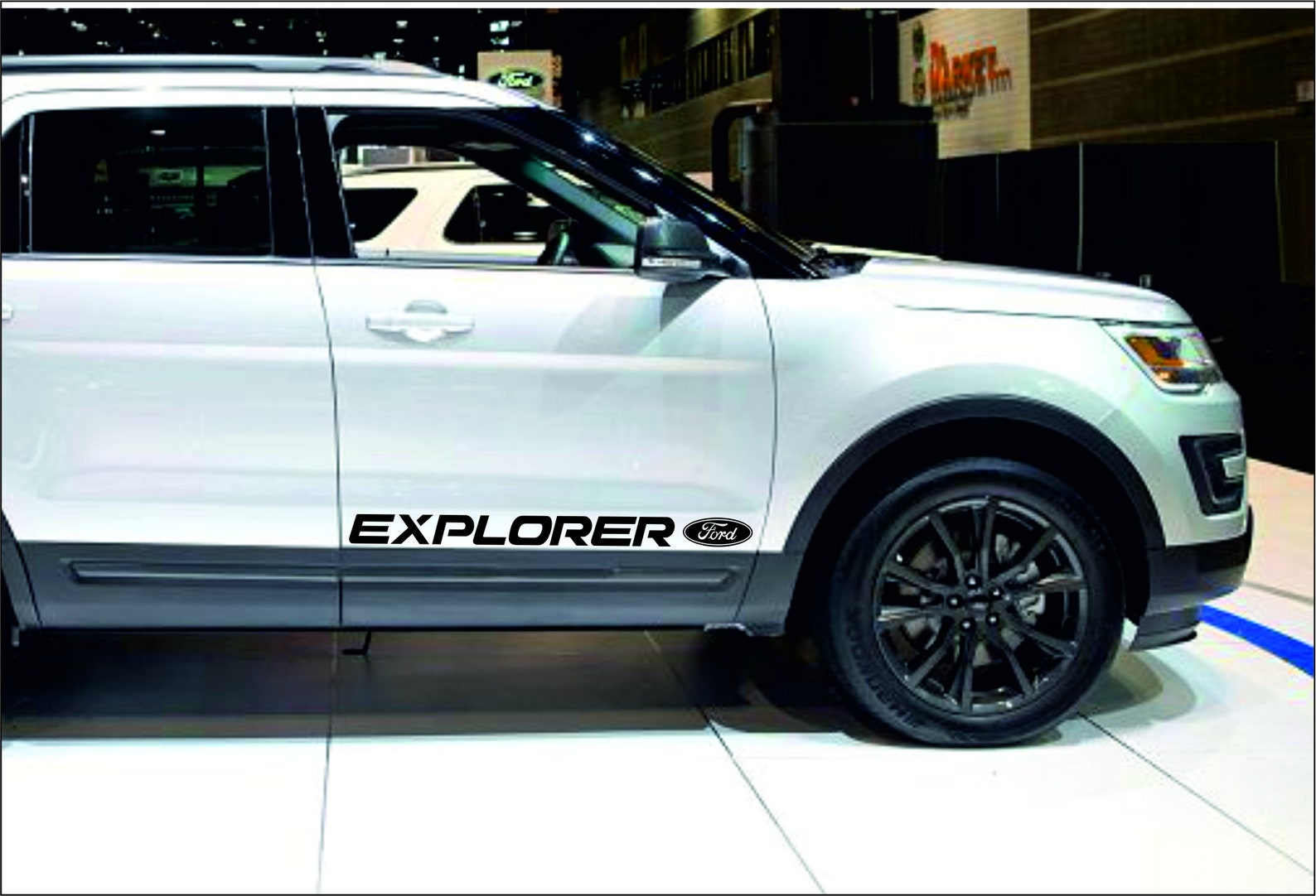 Ford Explorer - 2pcs Side Stripe Body Decal Vinyl Graphics Sticker Logo ...