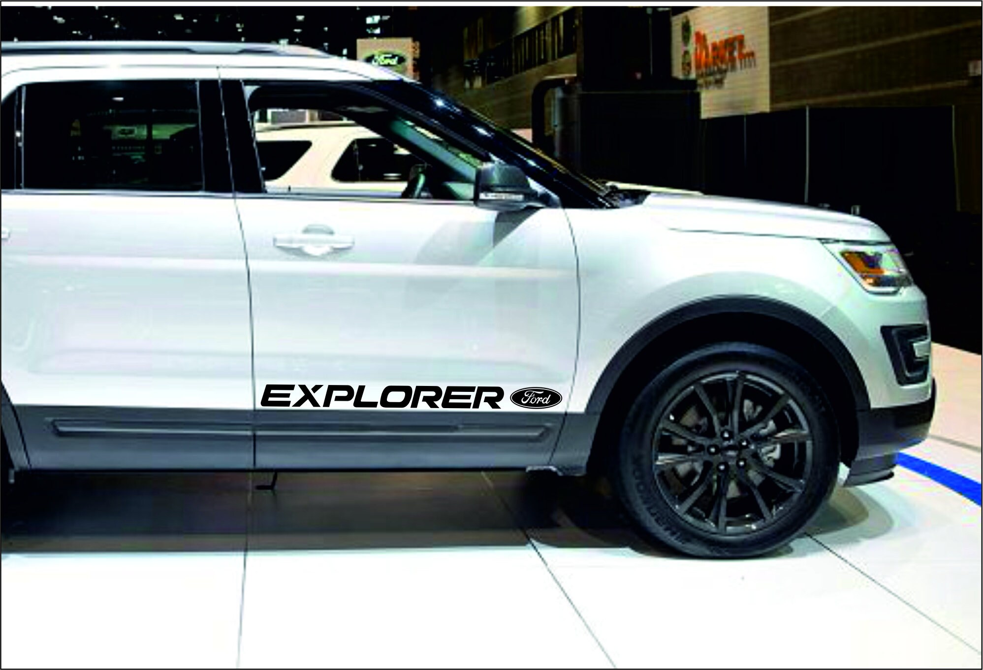 Ford Explorer - 2pcs Side Stripe Body Decal Vinyl Graphics Sticker Logo ...