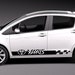 Toyota YARIS 2pcs Side Stripe Body Decal Vinyl Graphics Sticker Logo ...