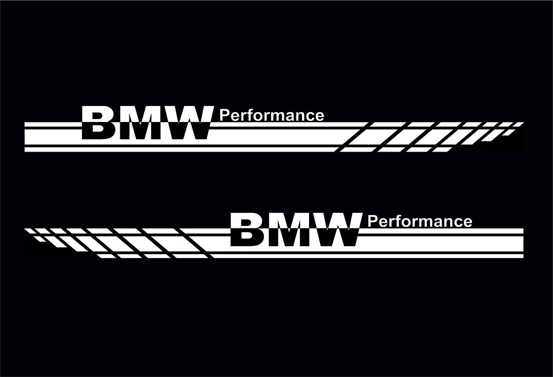 BMW Performance - 2pcs Side Stripes Body Decal Vinyl Graphics Sticker ...