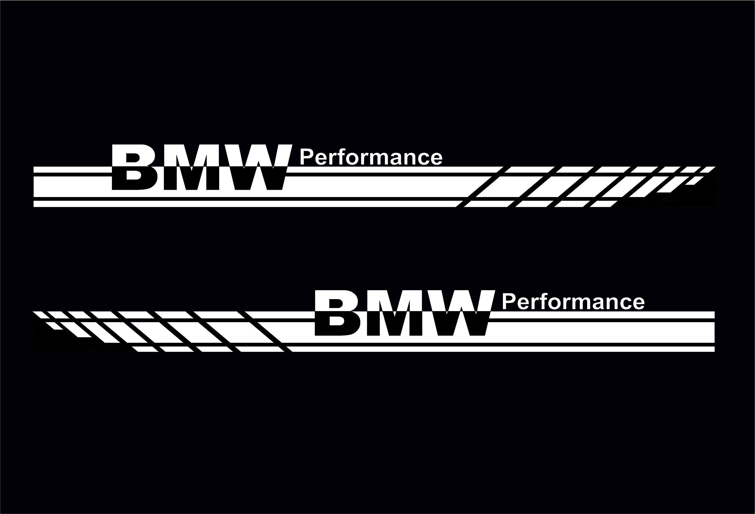 BMW Performance - 2pcs Side Stripes Body Decal Vinyl Graphics Sticker ...