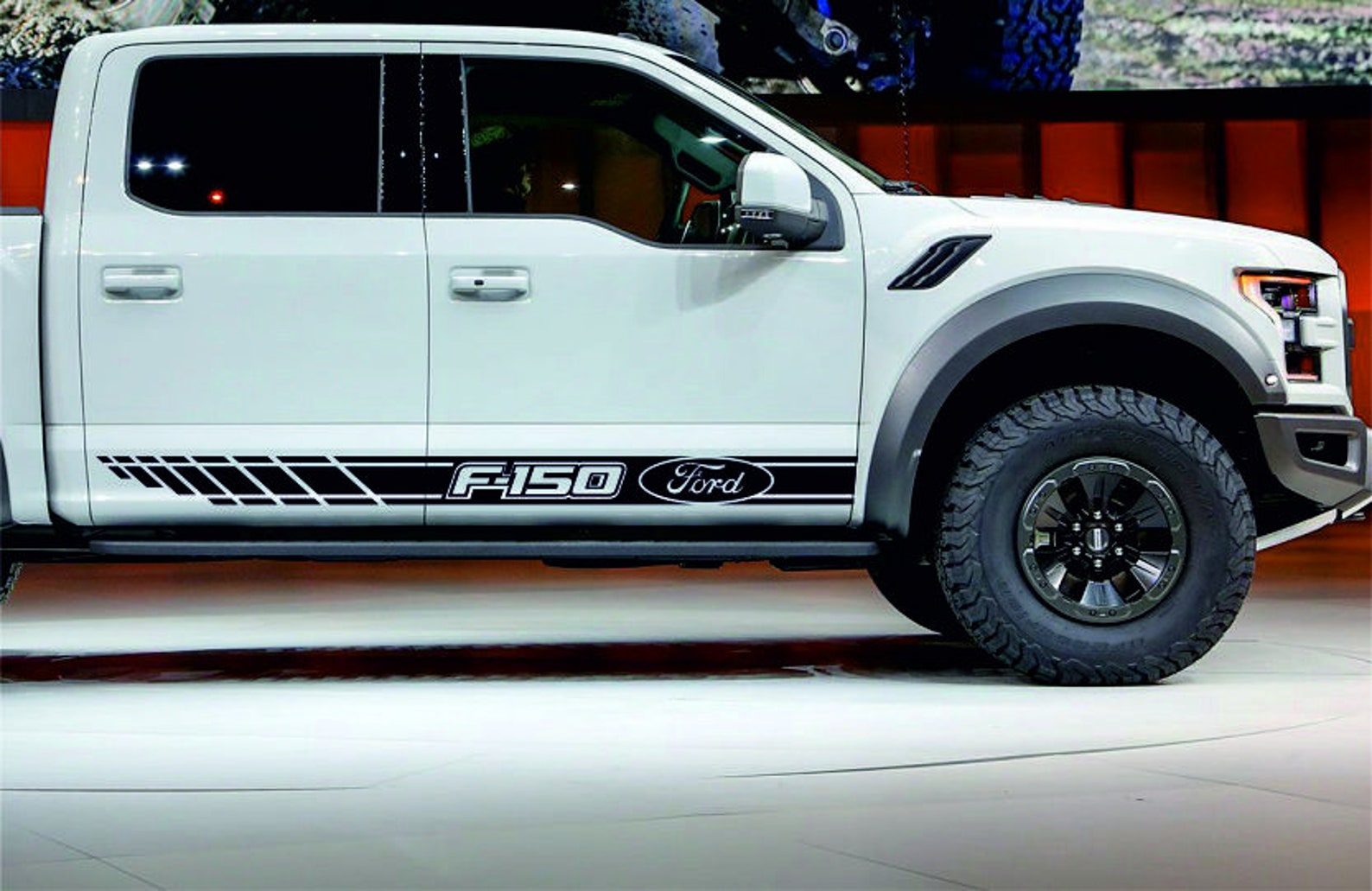 FORD F150 - 2pcs Side Stripe Body Decal Vinyl Graphics Sticker Logo ...