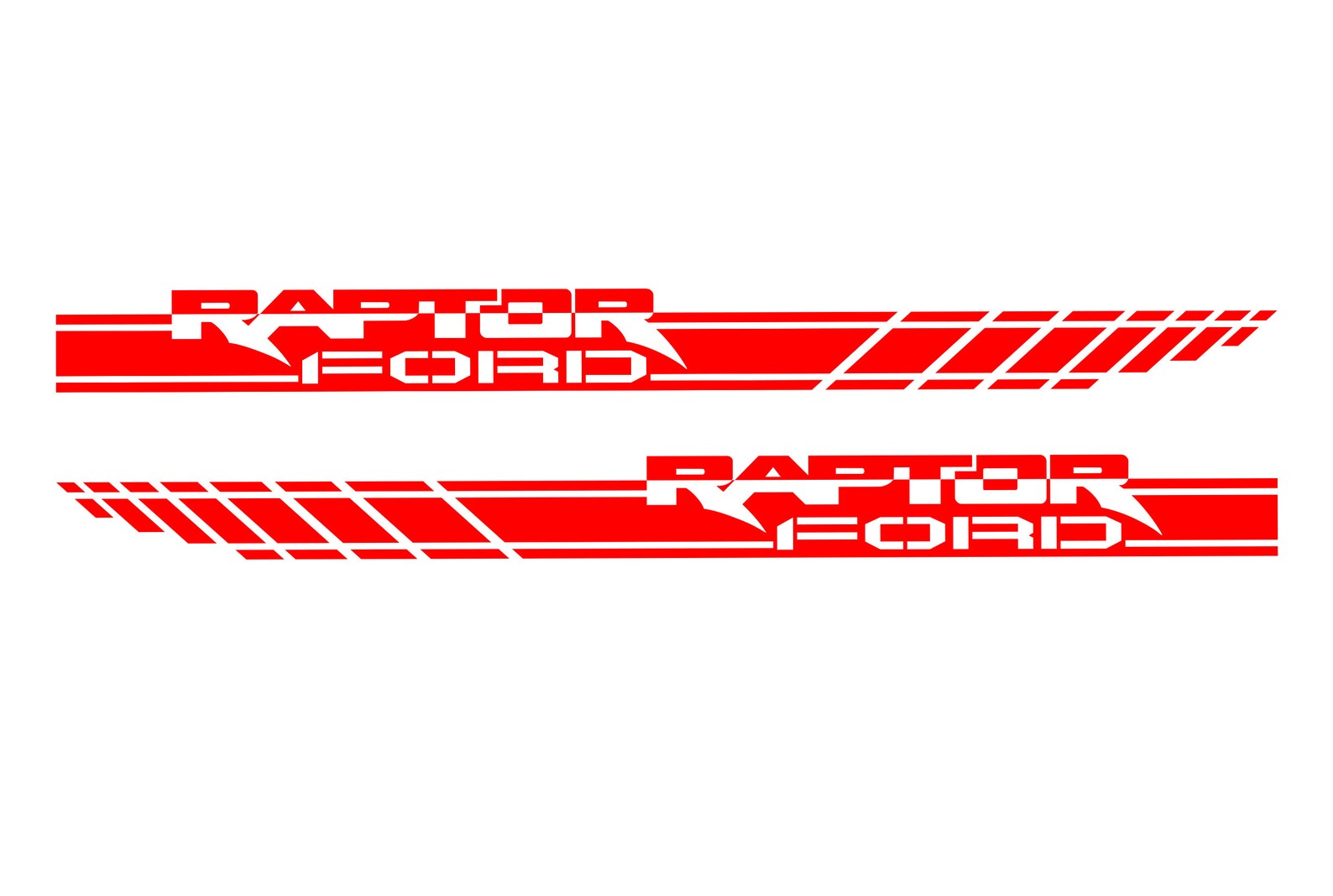 Ford RAPTOR - 2pcs Side Stripe Body Decal Vinyl Graphics Sticker Logo ...