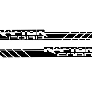 Ford RAPTOR - 2pcs Side Stripe Body Decal Vinyl Graphics Sticker Logo ...