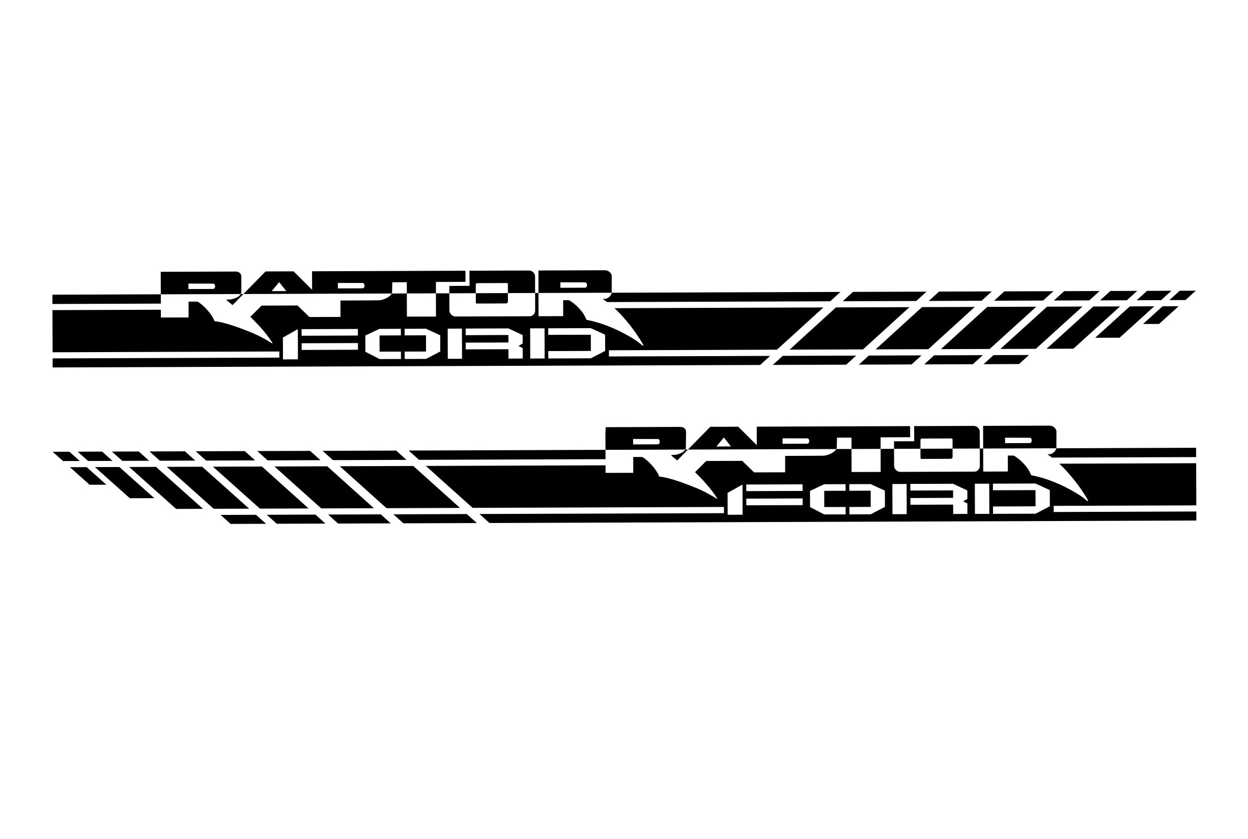 Ford RAPTOR - 2pcs Side Stripe Body Decal Vinyl Graphics Sticker Logo ...