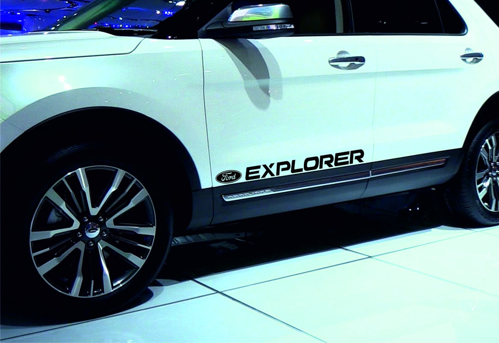 Ford Explorer 2pcs Side Stripe Body Decal Vinyl Graphics Sticker Logo