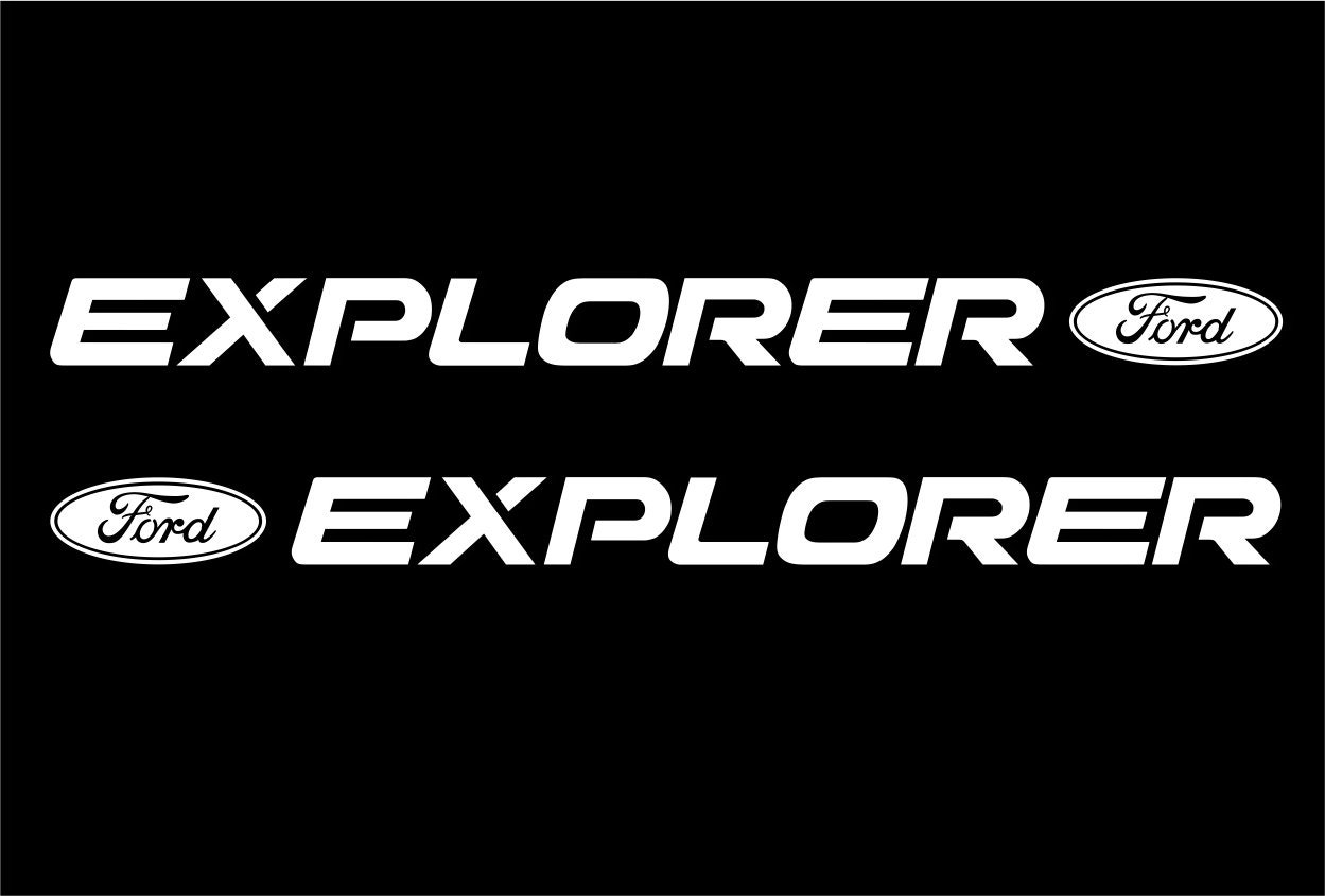 Ford Explorer - 2pcs Side Stripe Body Decal Vinyl Graphics Sticker Logo ...