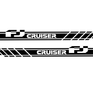 Toyota FJ Cruiser- 2pcs Side Stripe Body Decal Vinyl Graphics Sticker ...