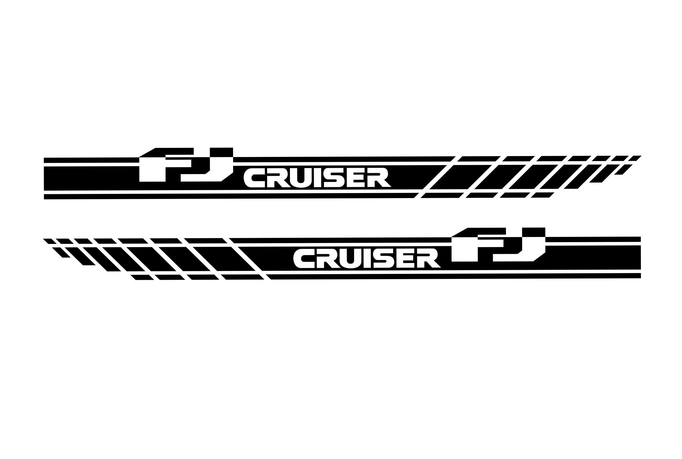 Toyota FJ Cruiser 2pcs Side Stripe Body Decal Vinyl Graphics Sticker ...