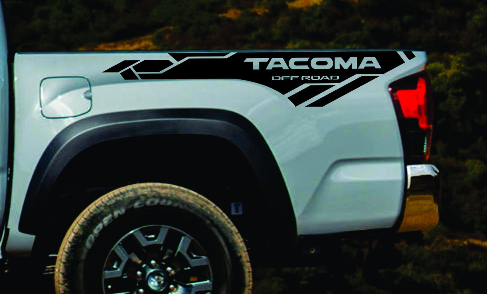 Toyota TACOMA - 2pieces Side Stripes Body Decals Vinyl Racing Graphics ...