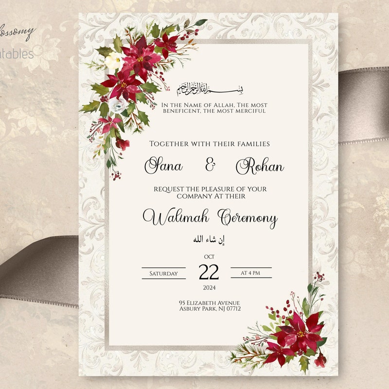 Walima Invitation - Etsy