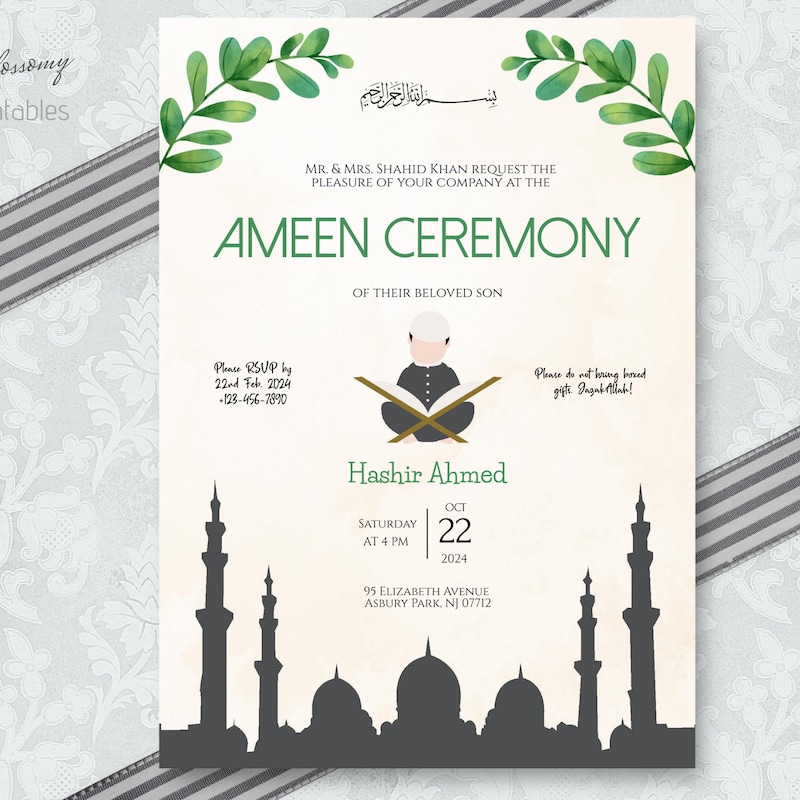 Hifz Completion Invitation - Etsy