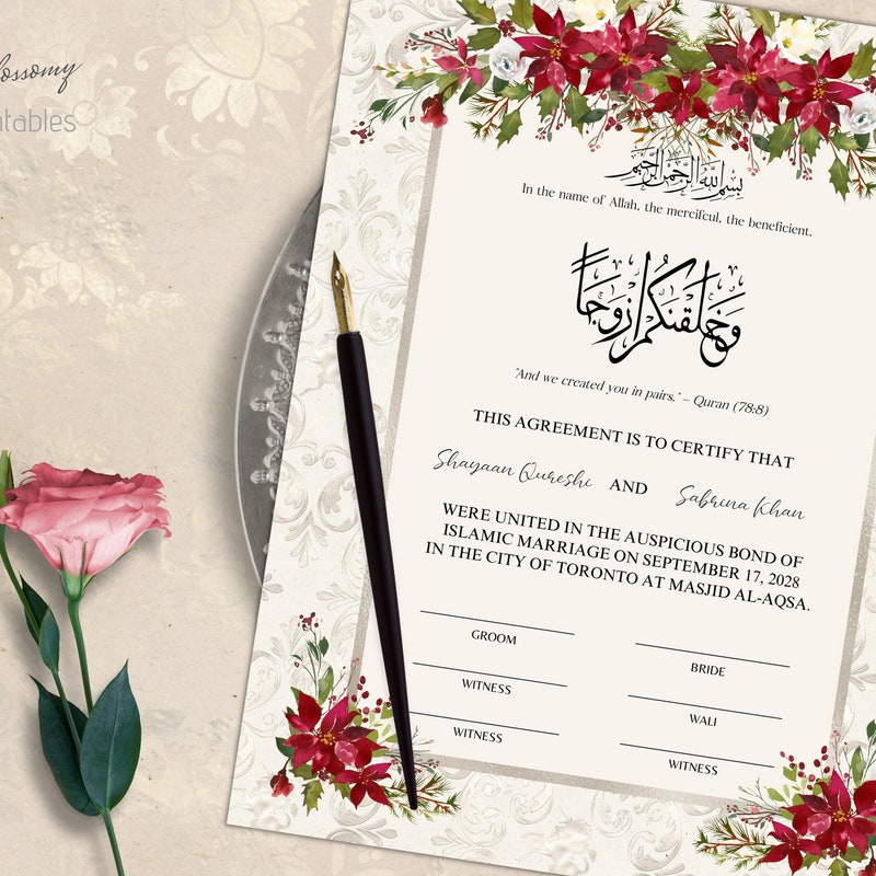 Nikah Certificates - Etsy