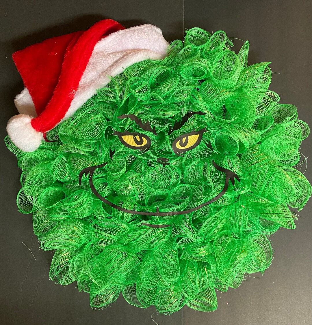 Grinch Wreath - Etsy