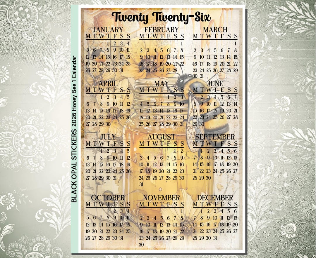 2026 Honey Bee Calendars I Journals I Plannersi Scrapbooking I Craft I ...