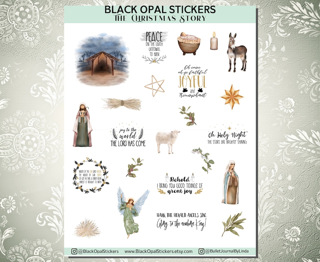 The Christmas Story Stickers for Journals, Planners, Scrapbooking ...