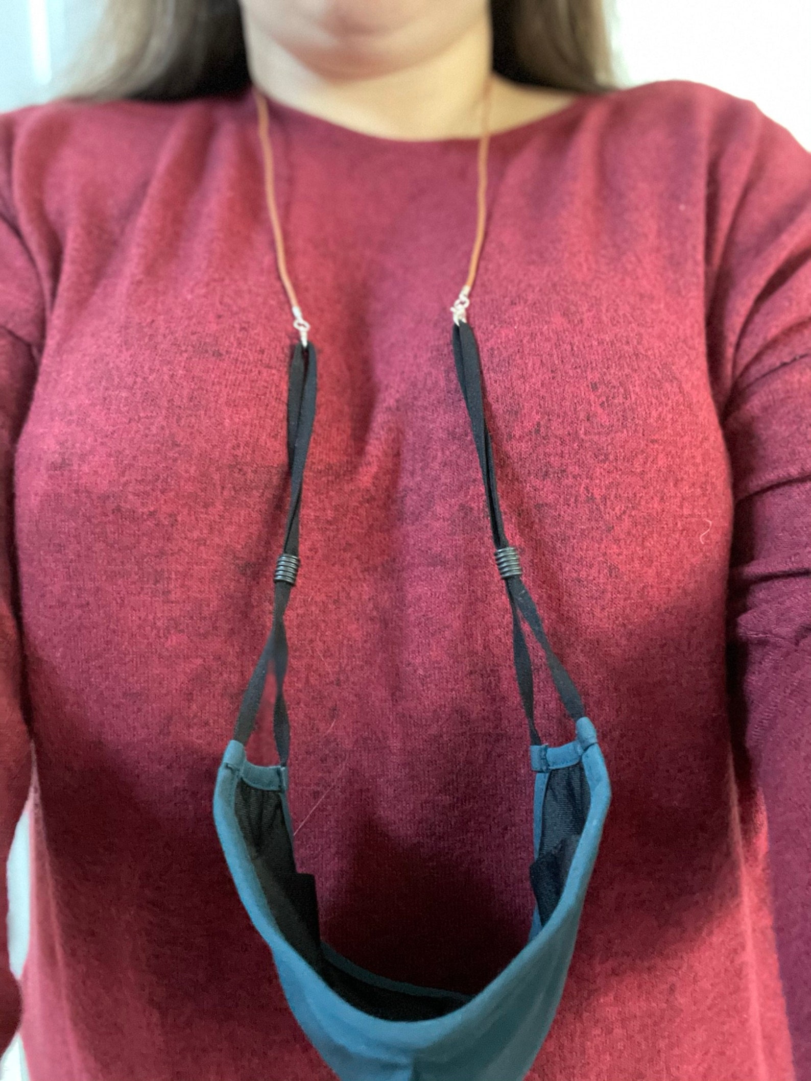 Sophisticated Leather Mask Chain for Men Women and Children - Etsy