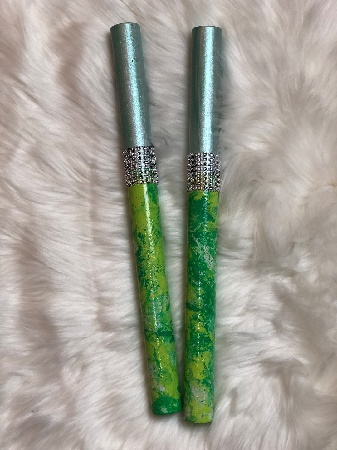 Green White, Shimmering Handle, Worship Stick, Praise Dance, Arsenal ...