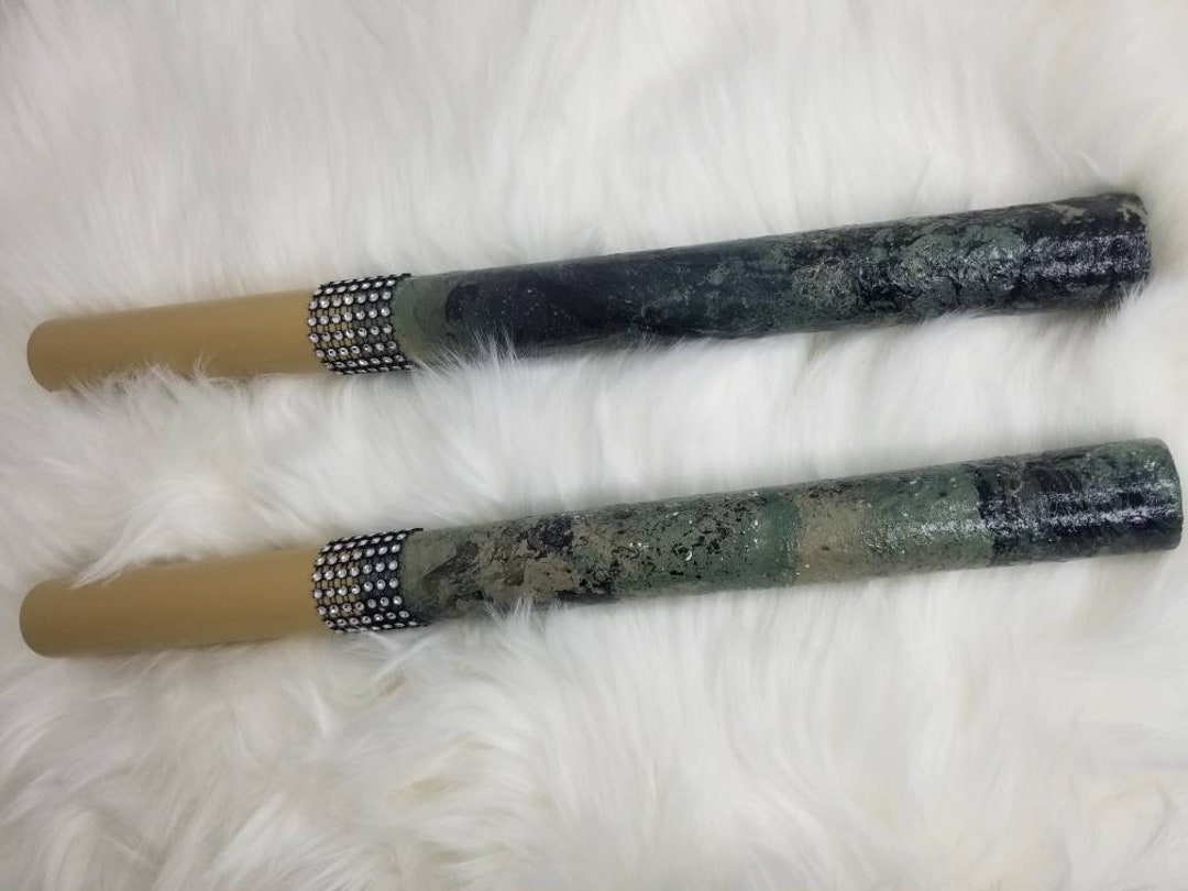 Tan, Beige, Green, Black, Army, Mattah, Stick, Staff, Praise Dance ...