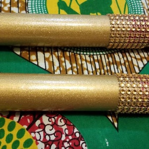 Red, Gold Gold Glitter Handle-war Stick-praise Instruments-worship ...