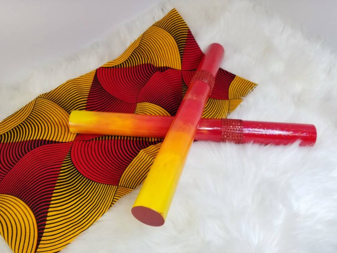 Large Mattahs, Red, Yellow, Orange, War Sticks, Worship Accessories ...