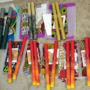 Fire-mattah-war Sticks-red Yellow Orange Praise Instruments-worship ...