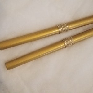 Gold Mattah-war Sticks-praise Instruments-worship Sticks-staff-painted ...