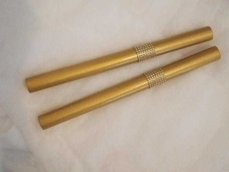 Gold Mattah-war Sticks-praise Instruments-worship - Etsy