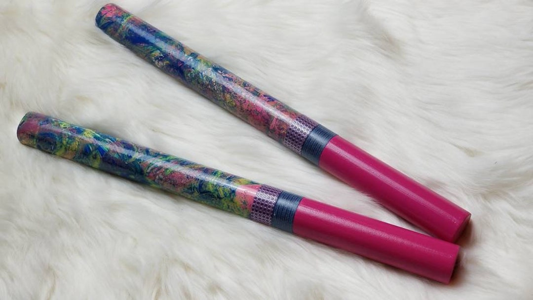 Pink, Blue, Yellow Mattah Praise Instrument, Staff, Praise Dance Tool ...